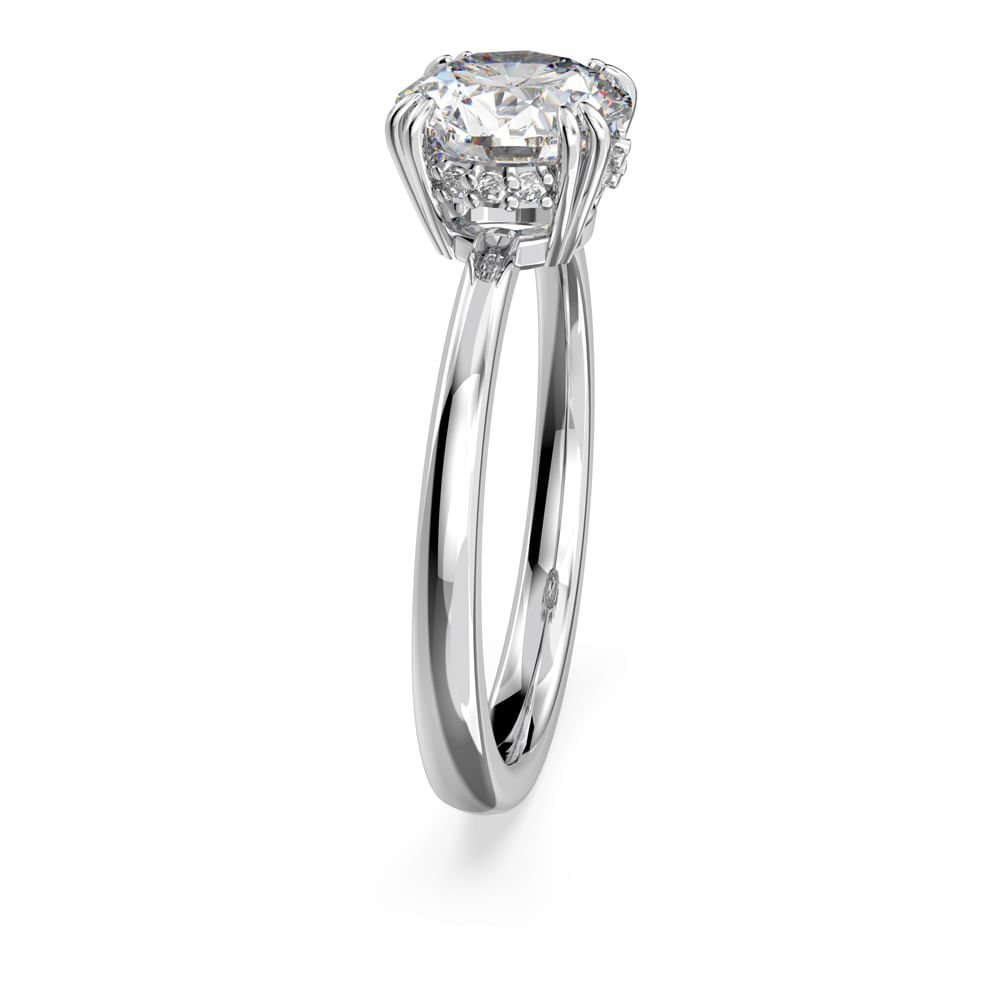 Anillo de cóctel Constella, Talla princesa, Blanco, Baño de rodio ...