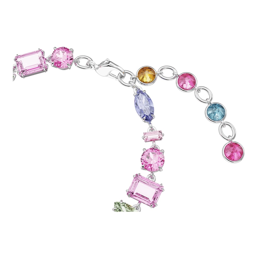 Pulsera Gema, Tallas mixtas, Multicolor, Baño de rodio | Swarovski ...