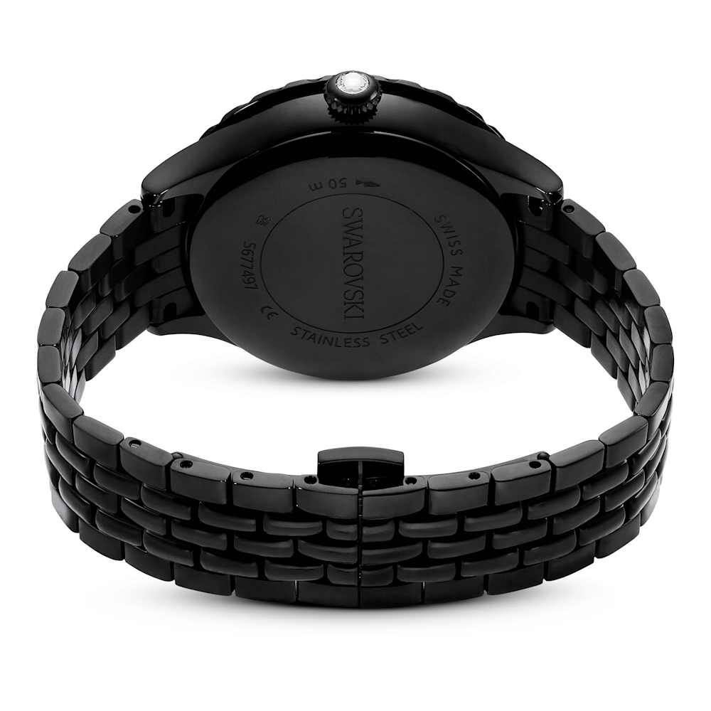 Reloj Octea Moon, Fabricado en Suiza, Luna, Brazalete de metal, Negro ...